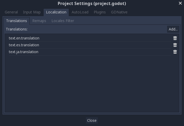 国际化 - 使游戏国际化 - 《Godot 游戏引擎 v4.2 中文文档》 - 书栈网 · BookStack