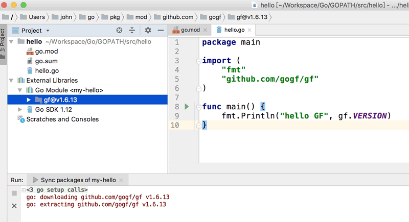 准备工作 - Go Module - 《GoFrame v1.16 开发文档》 - 书栈网 · BookStack