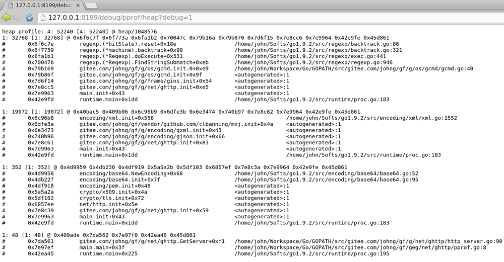 高级特性 - PProf服务性能分析 - 《GoFrame v2.9 开发文档》 - 书栈网 · BookStack