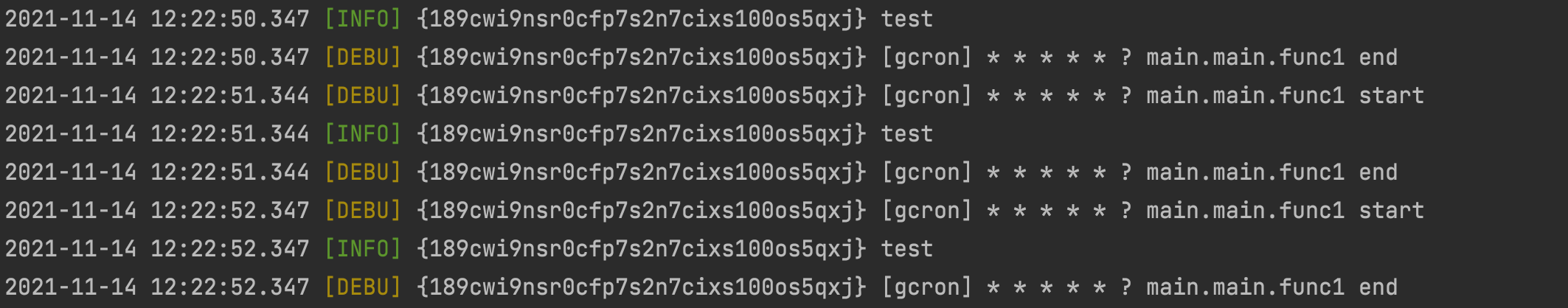 定时任务-gcron - 定时任务-日志管理 - 《GoFrame v2.9 开发文档》 - 书栈网 · BookStack