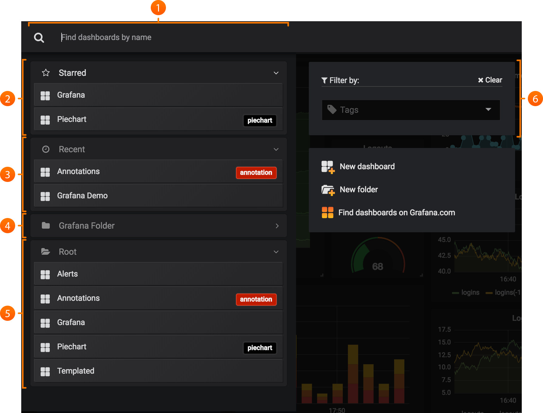 Dashboard Features Search 《grafana V6 2 Documentation》 书栈网 · Bookstack