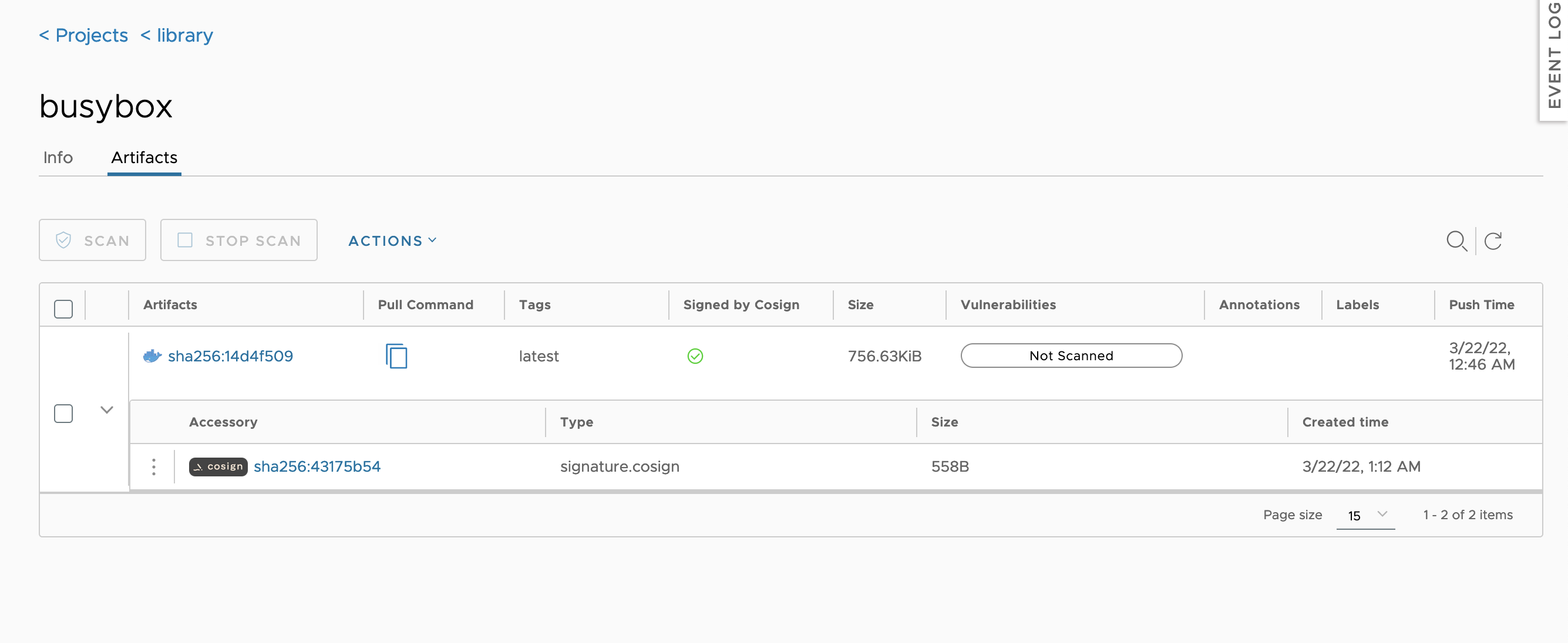 Working with Images and Tags - Sign Artifacts with Cosign or Notation - 《Harbor v2.12 ...