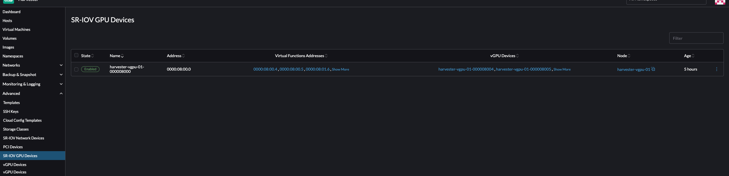 Advanced - vGPU Support - 《Harvester v1.3 Documentation》 - 书栈网 · BookStack