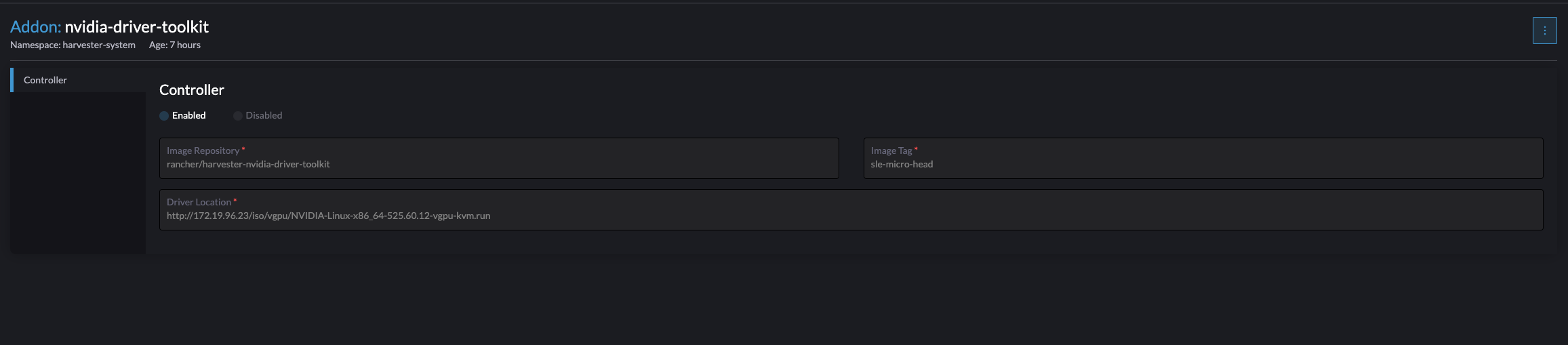 Available Addons - Nvidia Driver Toolkit - 《Harvester v1.3 Documentation》 - 书栈网 · BookStack