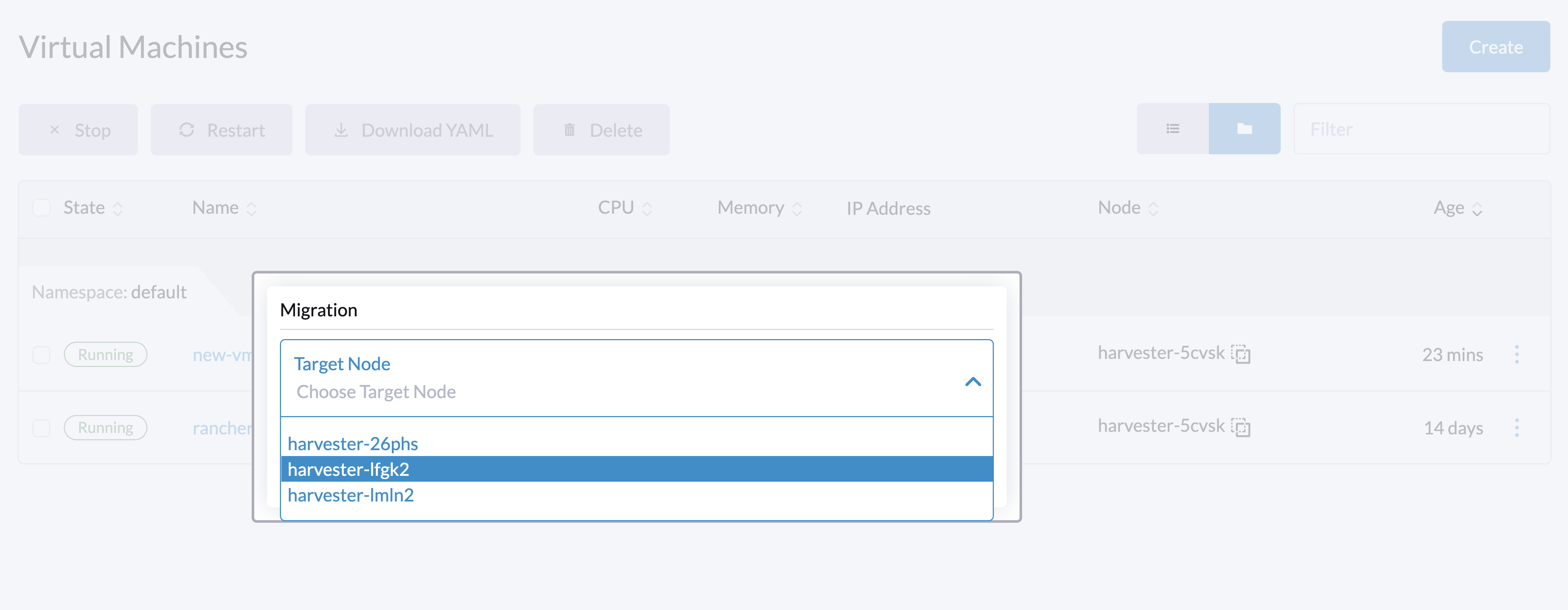 VM Management - Live Migration - 《Harvester v1.3 Documentation》 - 书栈网 · BookStack