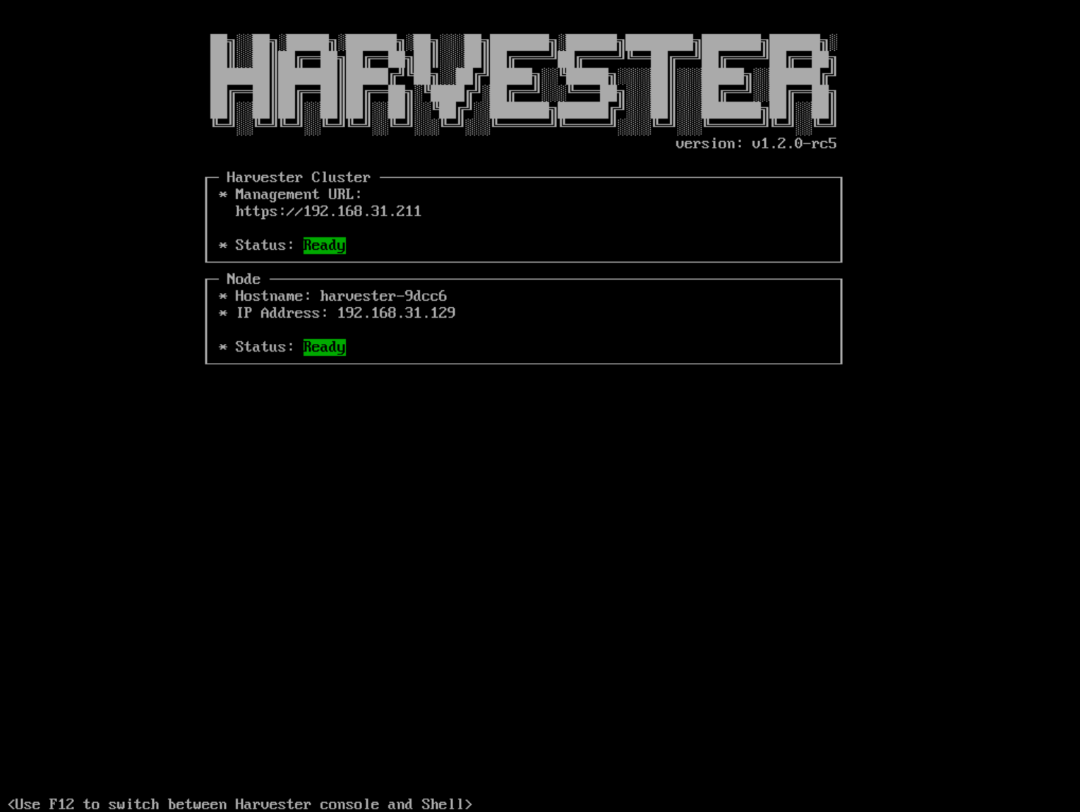 Installation - Management Address - 《Harvester v1.4 Documentation》 - 书栈网 · BookStack