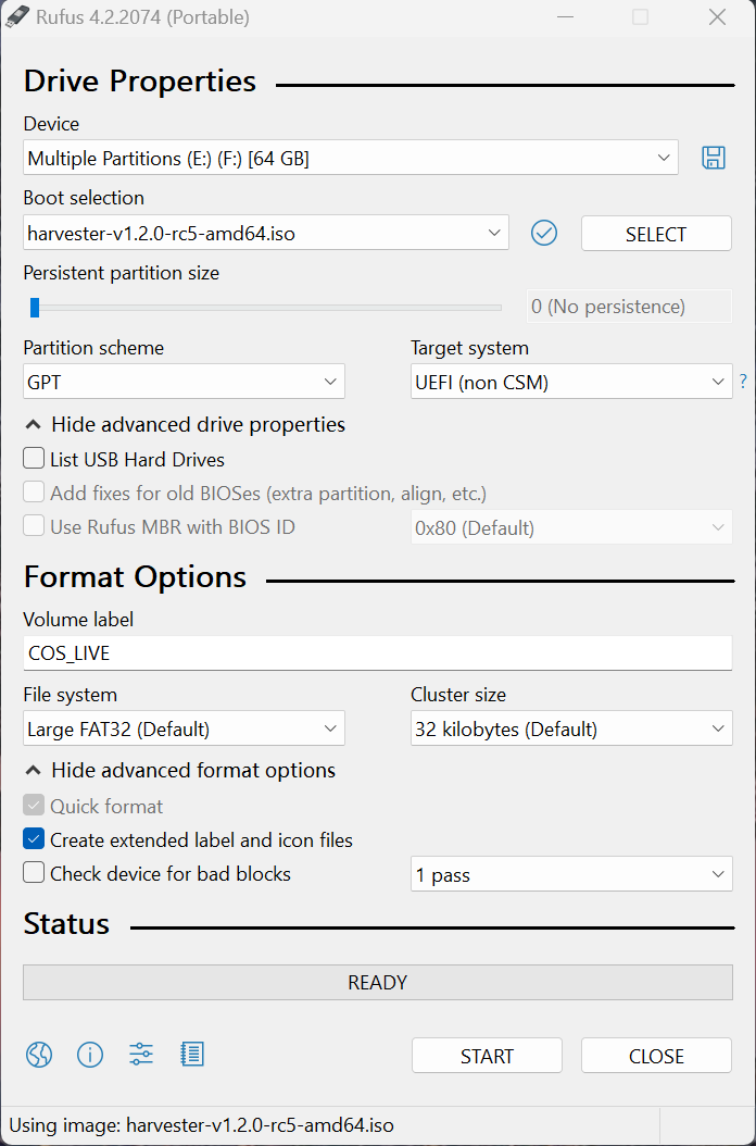 Installation - USB Installation - 《Harvester v1.4 Documentation》 - 书栈网 · BookStack