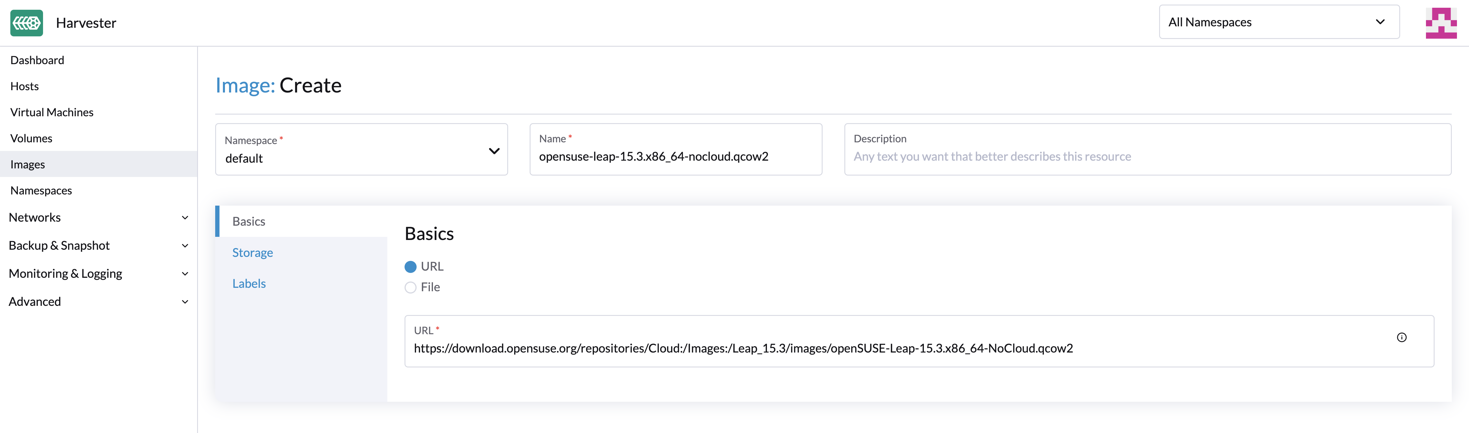 Image Management - Upload Images - 《Harvester v1.5 Documentation》 - 书栈网 · BookStack