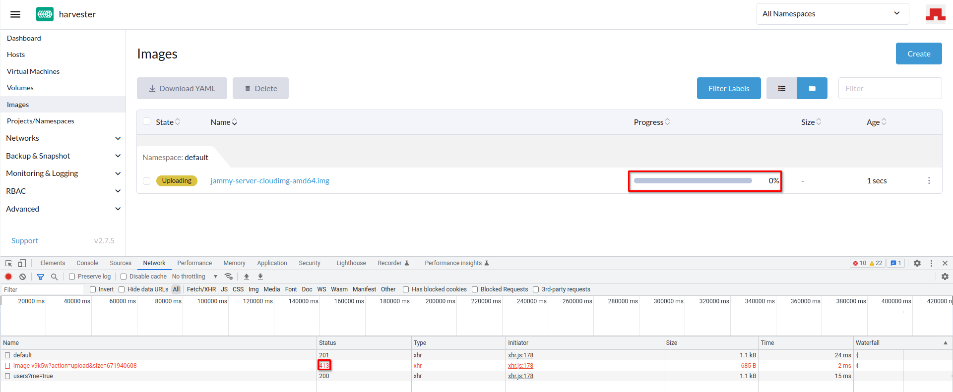 Image Management - Upload Images - 《Harvester v1.5 Documentation》 - 书栈网 · BookStack