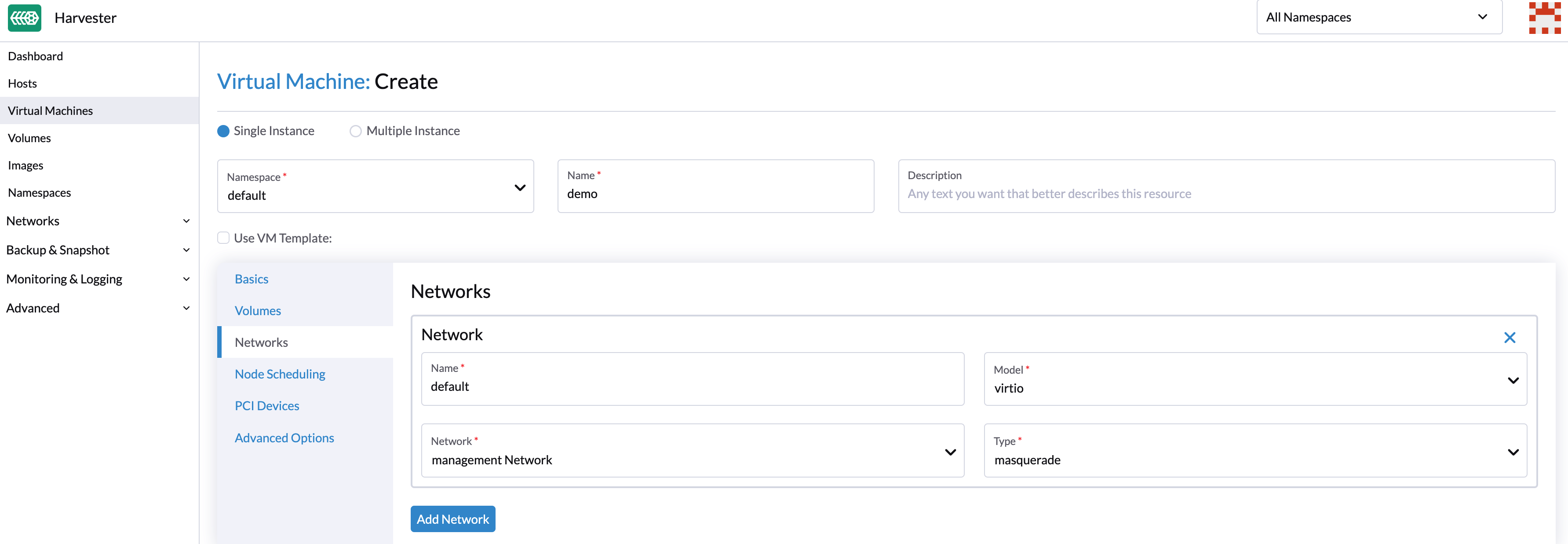 Networking - VM Network - 《Harvester v1.5 Documentation》 - 书栈网 · BookStack