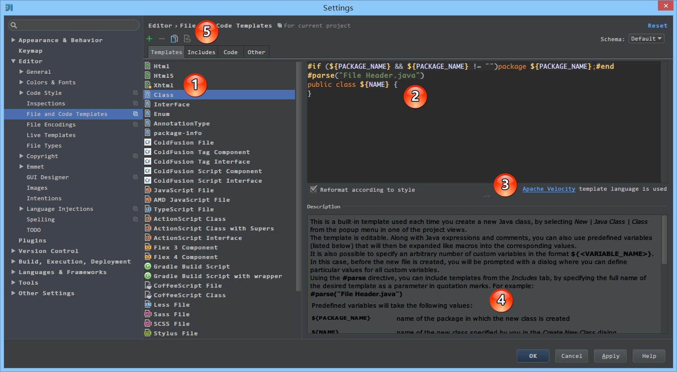 18. 文件代码模板 - 《IntelliJ IDEA 中文指南》 - 书栈网 · BookStack