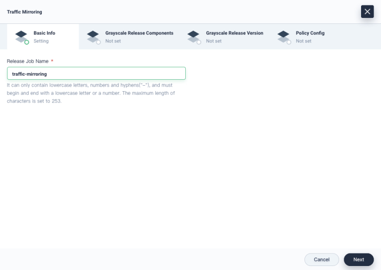 灰度发布 - Traffic Mirroring - 《KubeSphere v3.0 使用手册》 - 书栈网 · BookStack