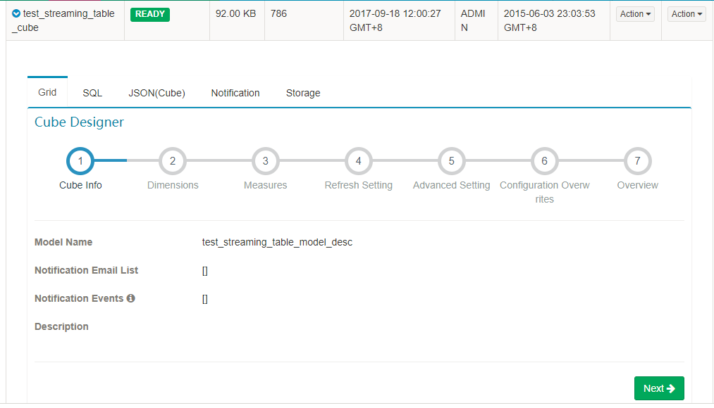 教程 - Web 界面 - 《Apache Kylin v2.3 使用教程》 - 书栈网 · BookStack