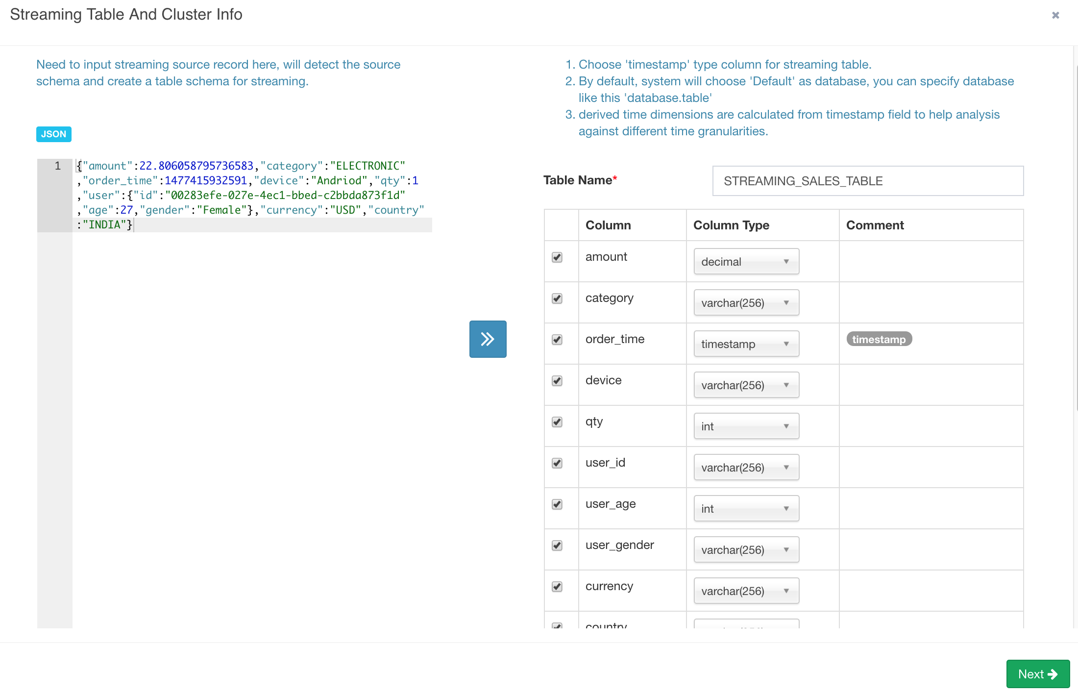 教程 - 从 Kafka 流构建 Cube(Near RT Streaming) - 《Apache Kylin v3.0 使用教程》 - 书栈网 · BookStack
