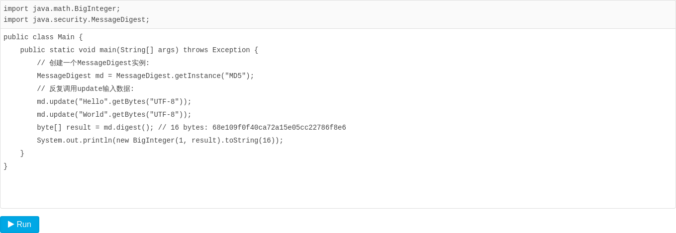 加密与安全 - 哈希算法 - 《廖雪峰 Java 教程（Java 20）》 - 书栈网 · BookStack