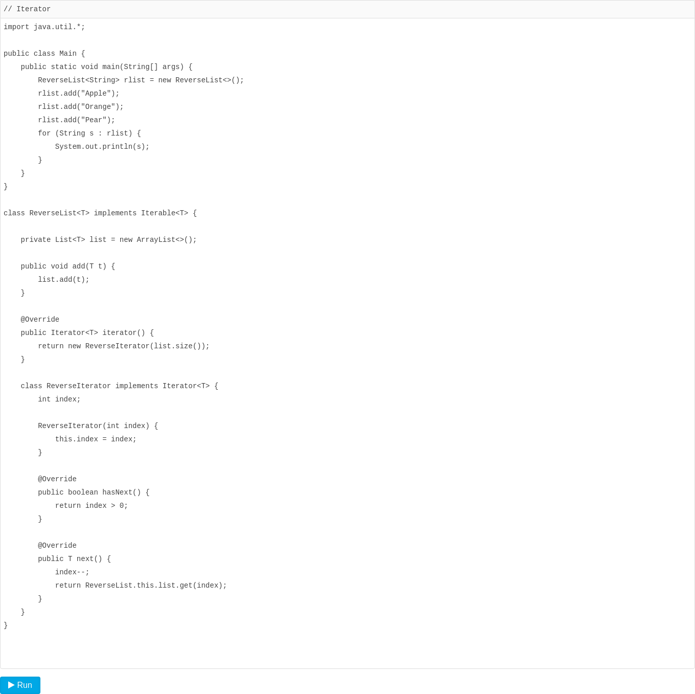 集合 - 使用Iterator - 《廖雪峰 Java 教程（Java 20）》 - 书栈网 · BookStack