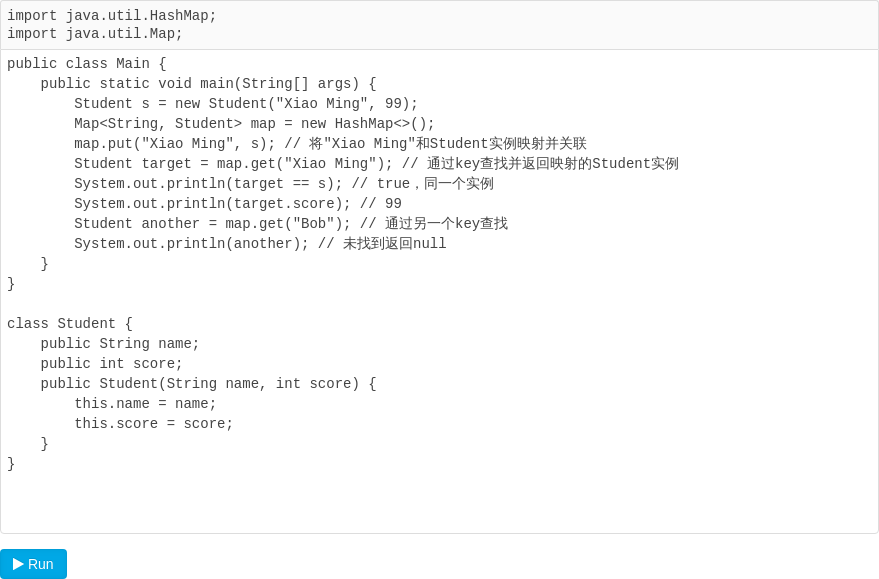集合 - 使用Map - 《廖雪峰 Java 教程（Java 13）》 - 书栈网 · BookStack