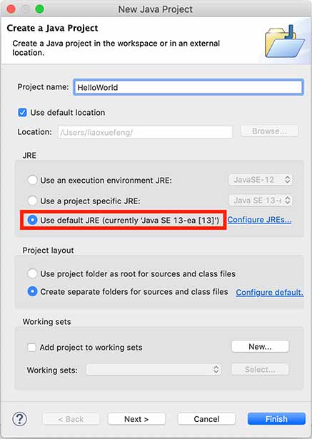 Java简介 - 使用IDE - 《廖雪峰 Java 教程（Java 13）》 - 书栈网 · BookStack
