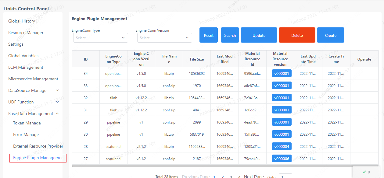 Control Panel - Data Source Management - 《Apache Linkis v1.4 Documentation》 - 书栈网 · BookStack