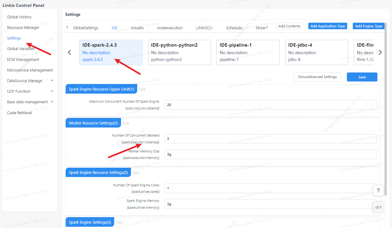 Control Panel - Spark Engine Parameter Adjustment - 《Apache Linkis v1.4 Documentation》 - 书栈网 · ...