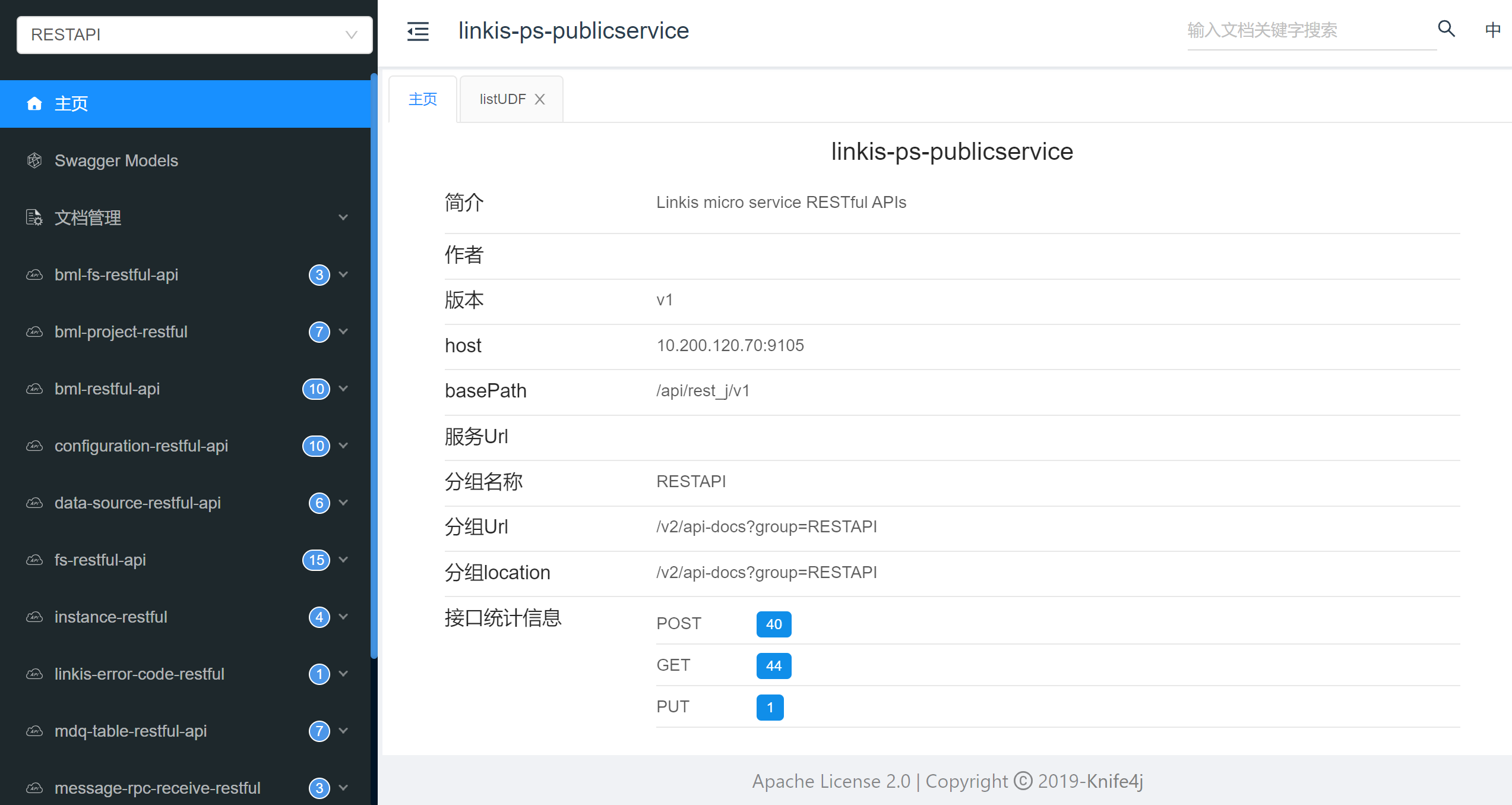 Integrated - Involve Knife4j - 《Apache Linkis v1.5 Documentation》 - 书栈网 · BookStack