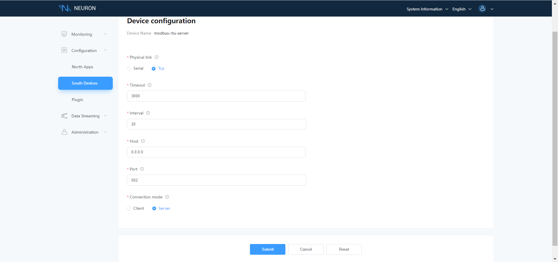 Archive Modbus Poll Example 《neuron V24 Documentation》 书栈网 · Bookstack