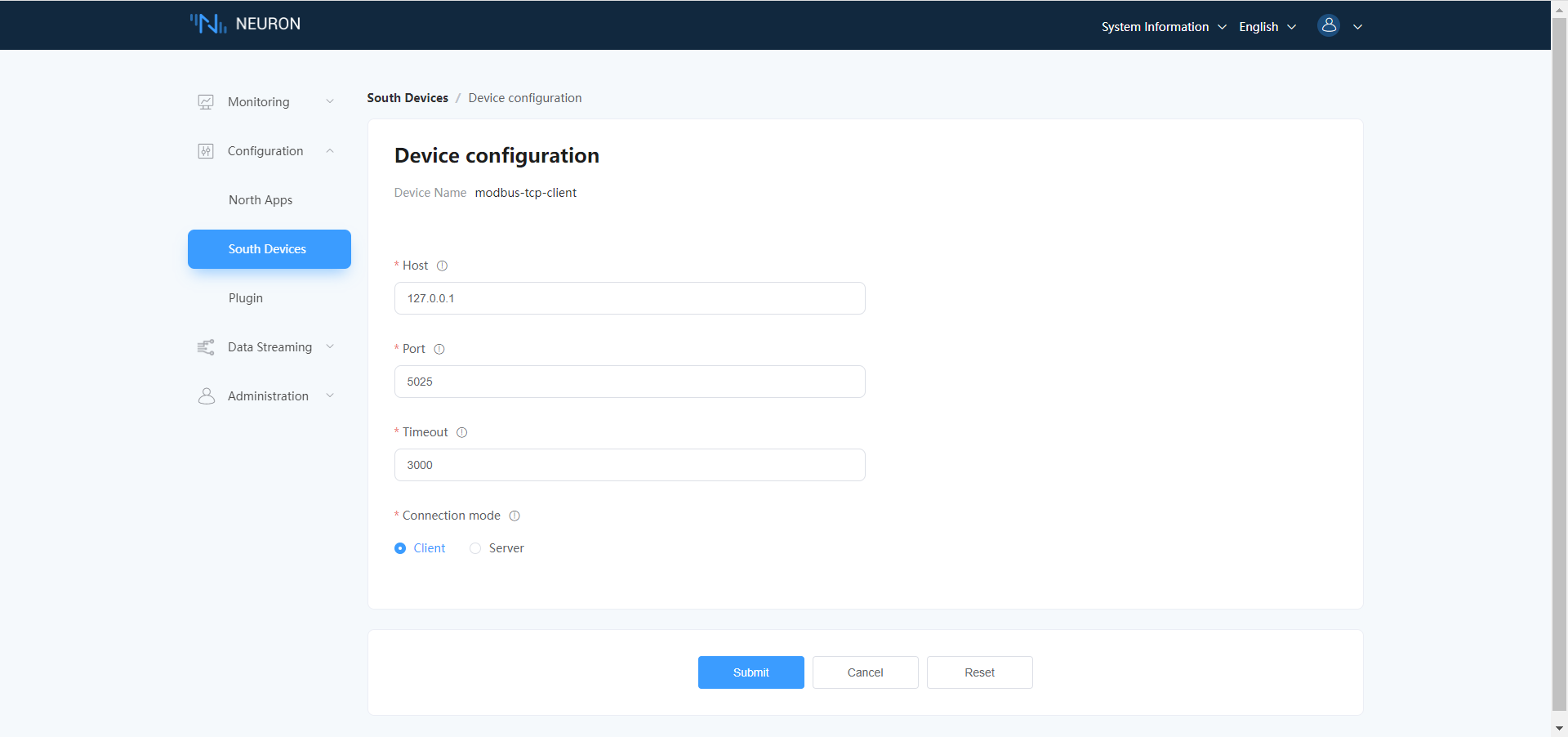 Modbus Tcp Connect To Modbus Slave Simulator 《neuron V24 Documentation》 书栈网 · Bookstack
