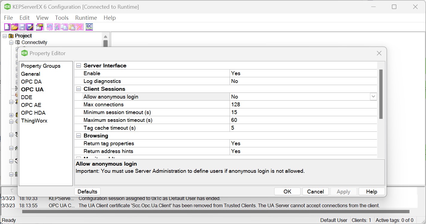 OPC UA - Connect to KEPServerEX - 《Neuron v2.4 Documentation》 - 书栈网 · BookStack