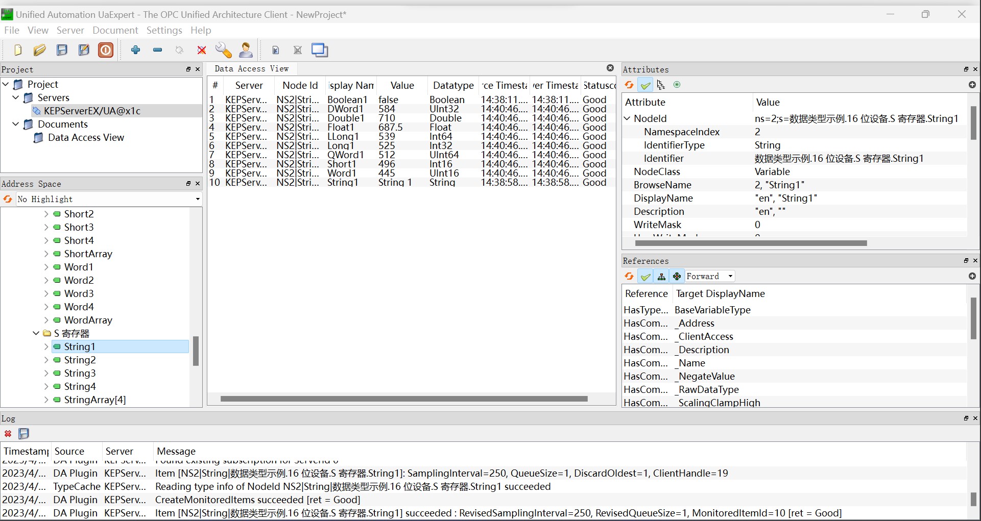 OPC UA - KEPServerEX 连接示例 - 《Neuron v2.6 中文文档》 - 书栈网 · BookStack