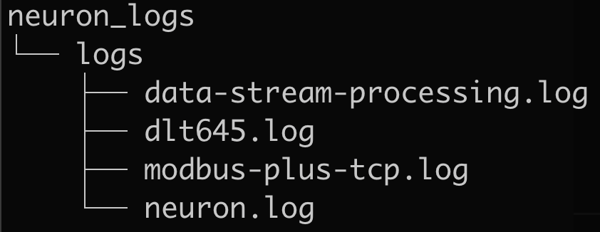 Operations Guide - Log Management - 《Neuron v2.9 Documentation》 - 书栈网 · BookStack