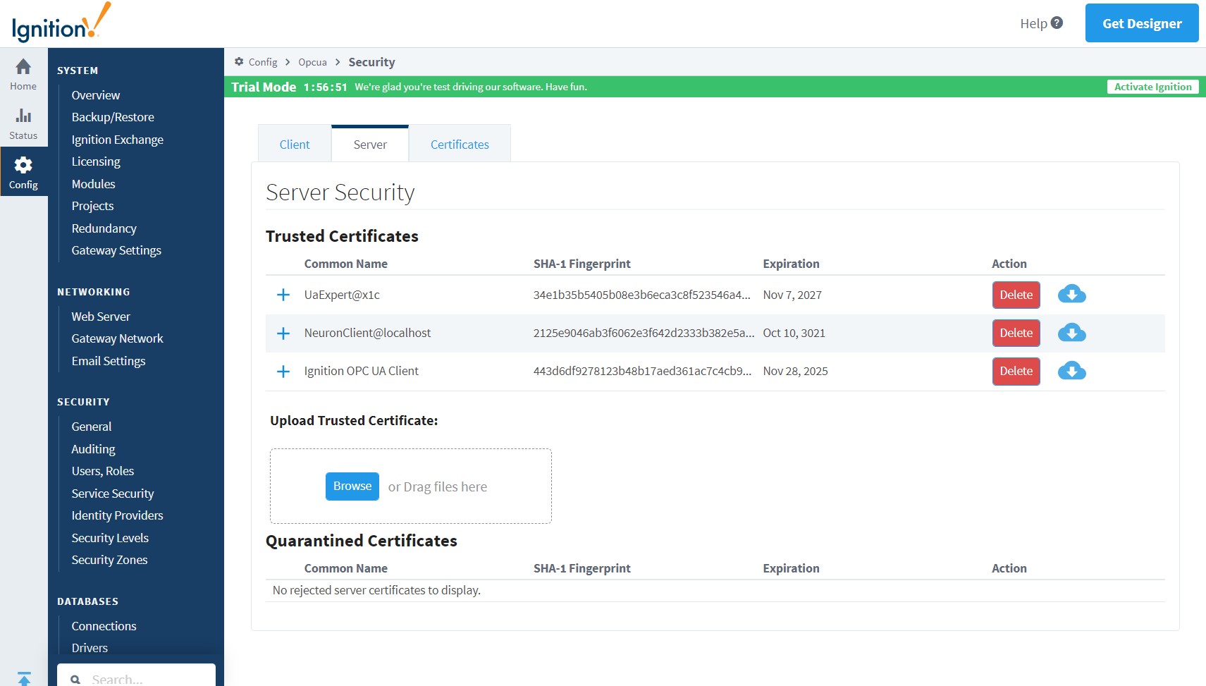 OPC UA - Ignition 连接示例 - 《Neuron v2.9 中文文档》 - 书栈网 · BookStack