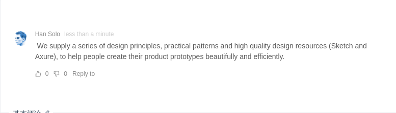 数据展示 - Comment评论 - 《NG-ZORRO（Ant Design of Angular）v8.2.0 组件文档》 - 书栈网 · BookStack