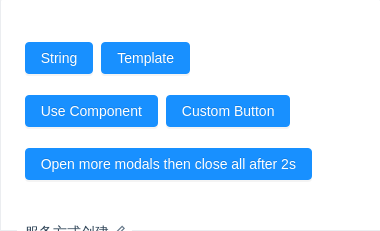 反馈组件 - Modal对话框 - 《NG-ZORRO（Ant Design of Angular）v8.2.0 组件文档》 - 书栈网 · BookStack