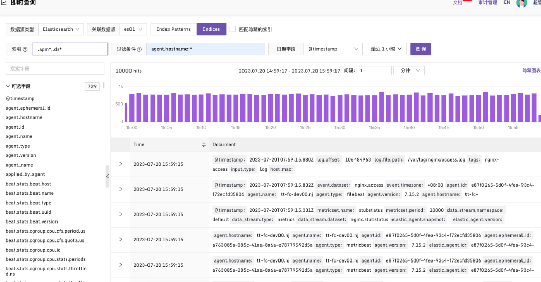 日志分析 - 即时查询 - 《夜莺（Nightingale）v6.1 使用手册》 - 书栈网 · BookStack