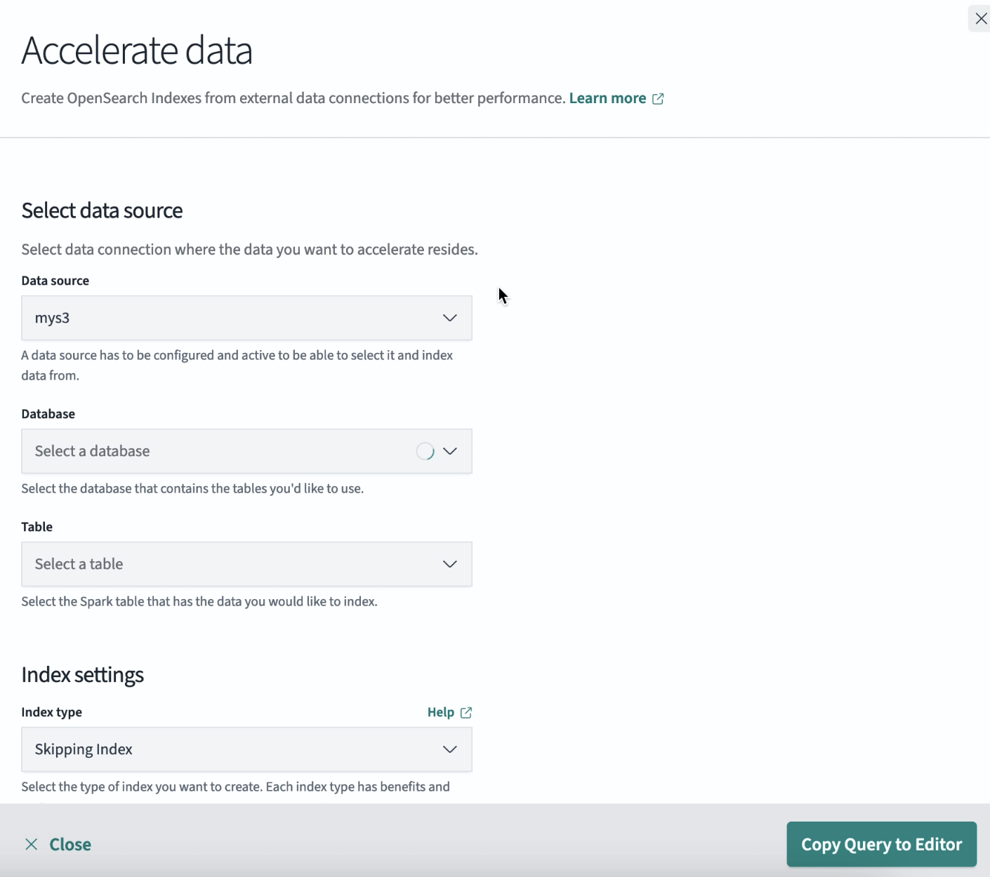 Connecting Amazon S3 to OpenSearch - Optimize query performance using OpenSearch indexing ...
