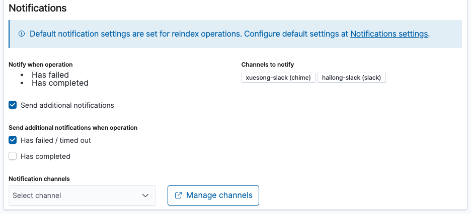 Index Management Notification Settings 《opensearch V2 14 Documentation》 书栈网 · Bookstack