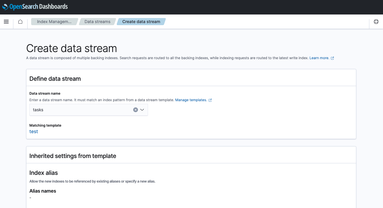 Index Management Data Streams 《opensearch V2 14 Documentation》 书栈网 · Bookstack