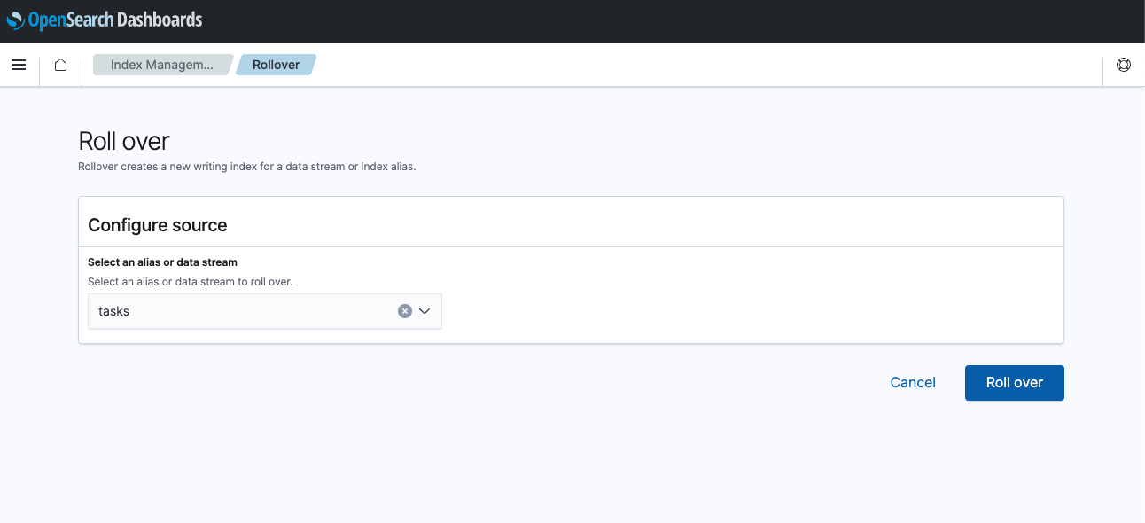 Index Management - Rollover - 《OpenSearch v2.15 Documentation》 - 书栈网 · BookStack