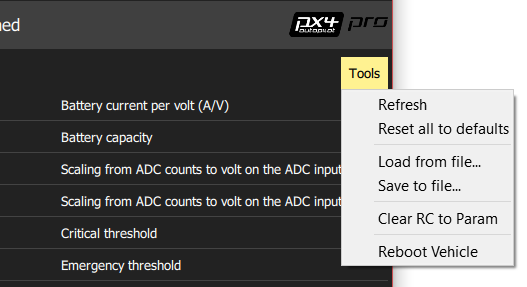 高级配置 - 参数 - 《PX4 用户手册》 - 书栈网 · BookStack