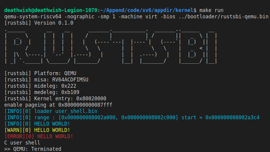 第一章：应用程序与基本执行环境 - chapter1练习 - 《rCore 手册 第三版（rCore Tutorial Book v3）》 - 书栈网 · BookStack