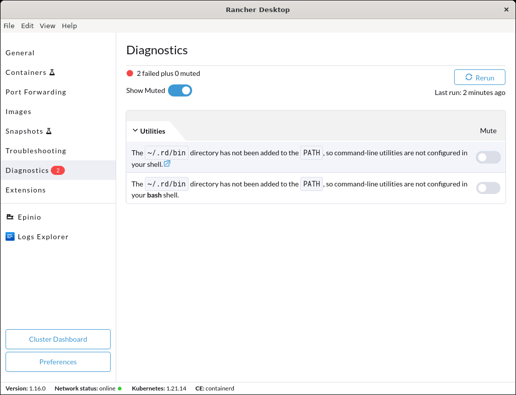 User Interface Diagnostics 《rancher Desktop V1 16 Documentation》 书栈网 · Bookstack