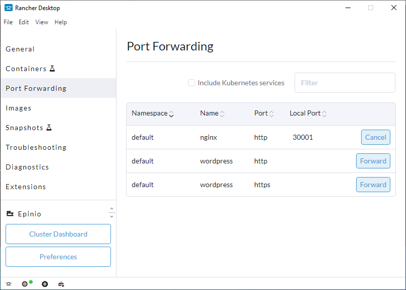 User Interface Port Forwarding 《rancher Desktop V1 16 Documentation》 书栈网 · Bookstack
