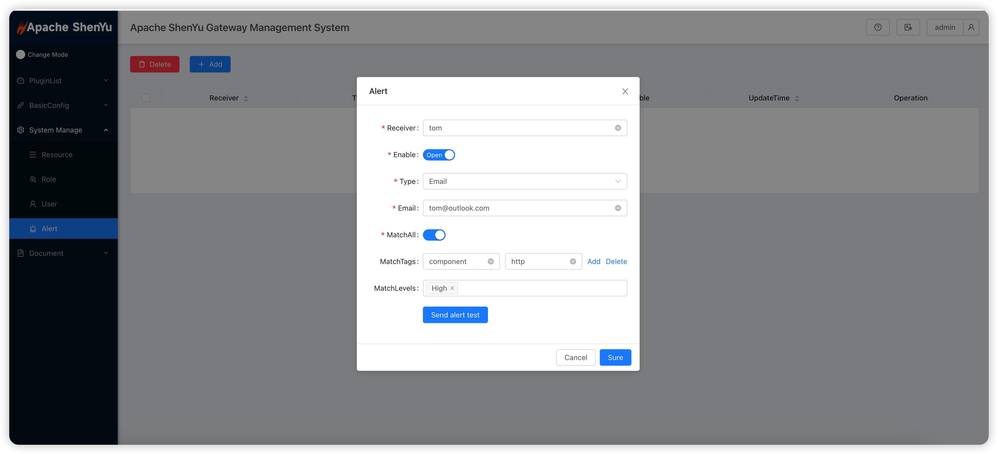 Developer - Alarm Notice - 《Apache Shenyu v2.7 Documentation》 - 书栈网 · BookStack