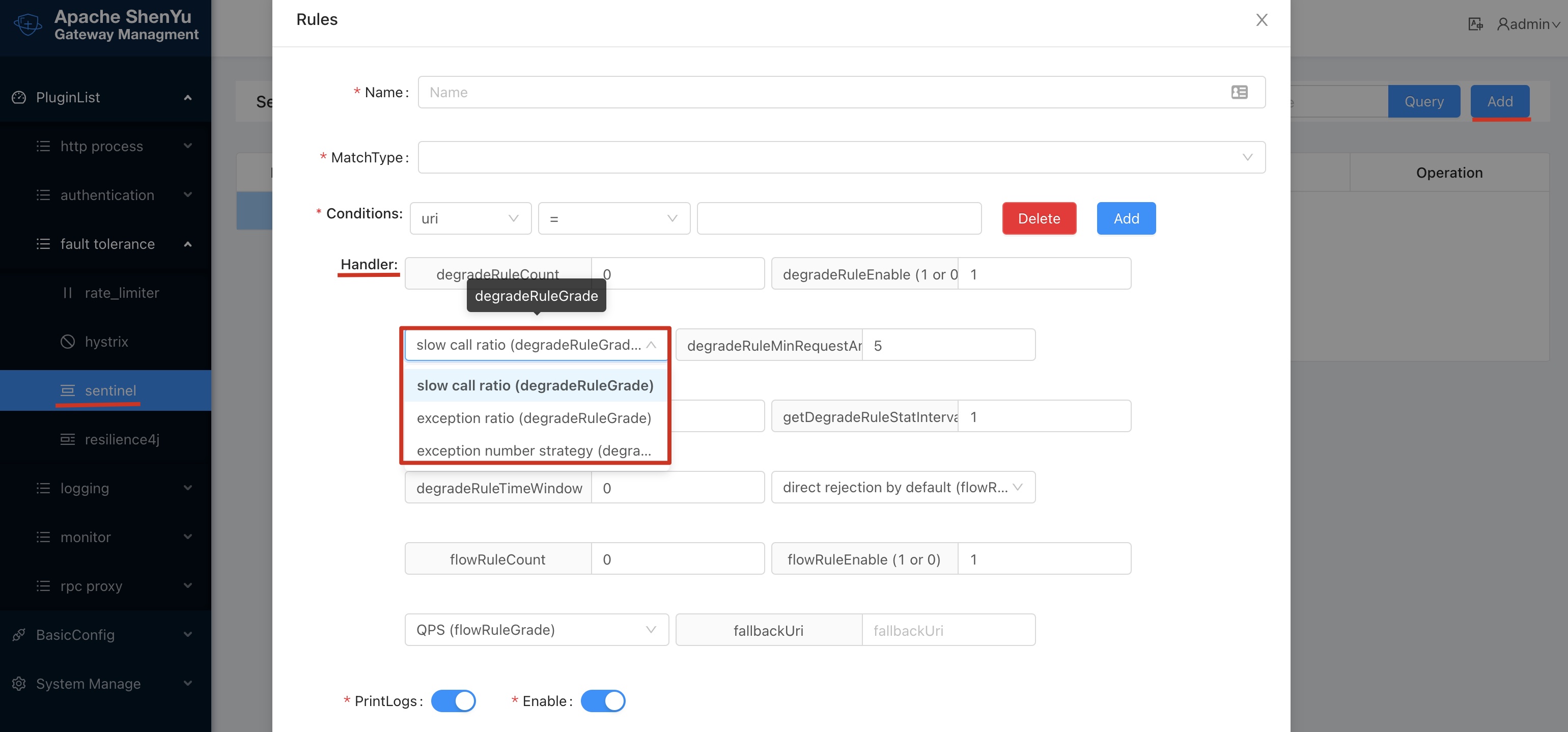 Admin Usage - Dictionary Management - 《Apache Shenyu v2.7 Documentation》 - 书栈网 · BookStack