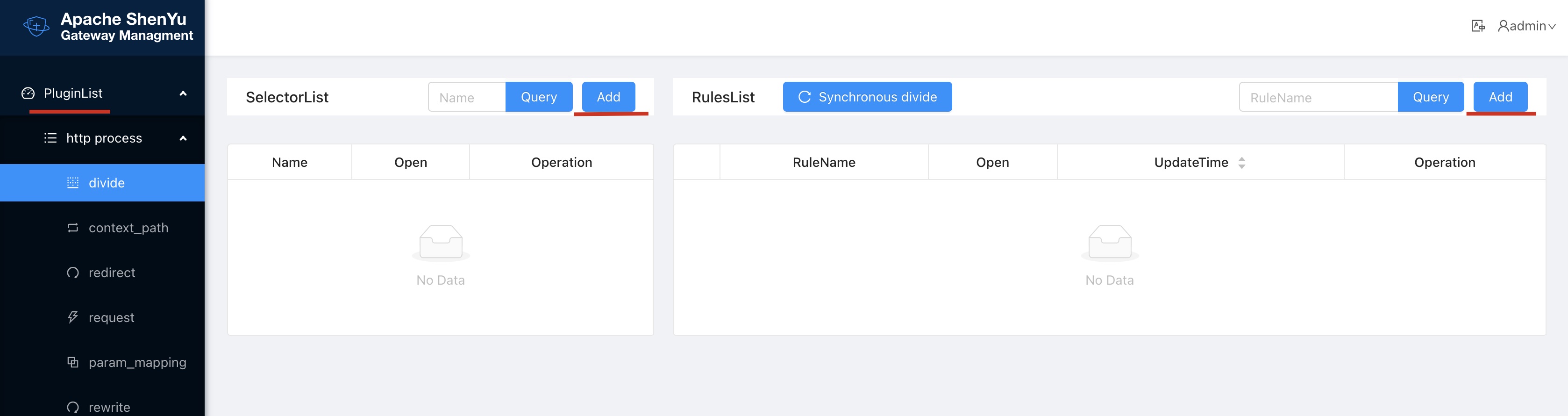 Admin Usage - Selector And Rule Config - 《Apache Shenyu v2.7 Documentation》 - 书栈网 · BookStack