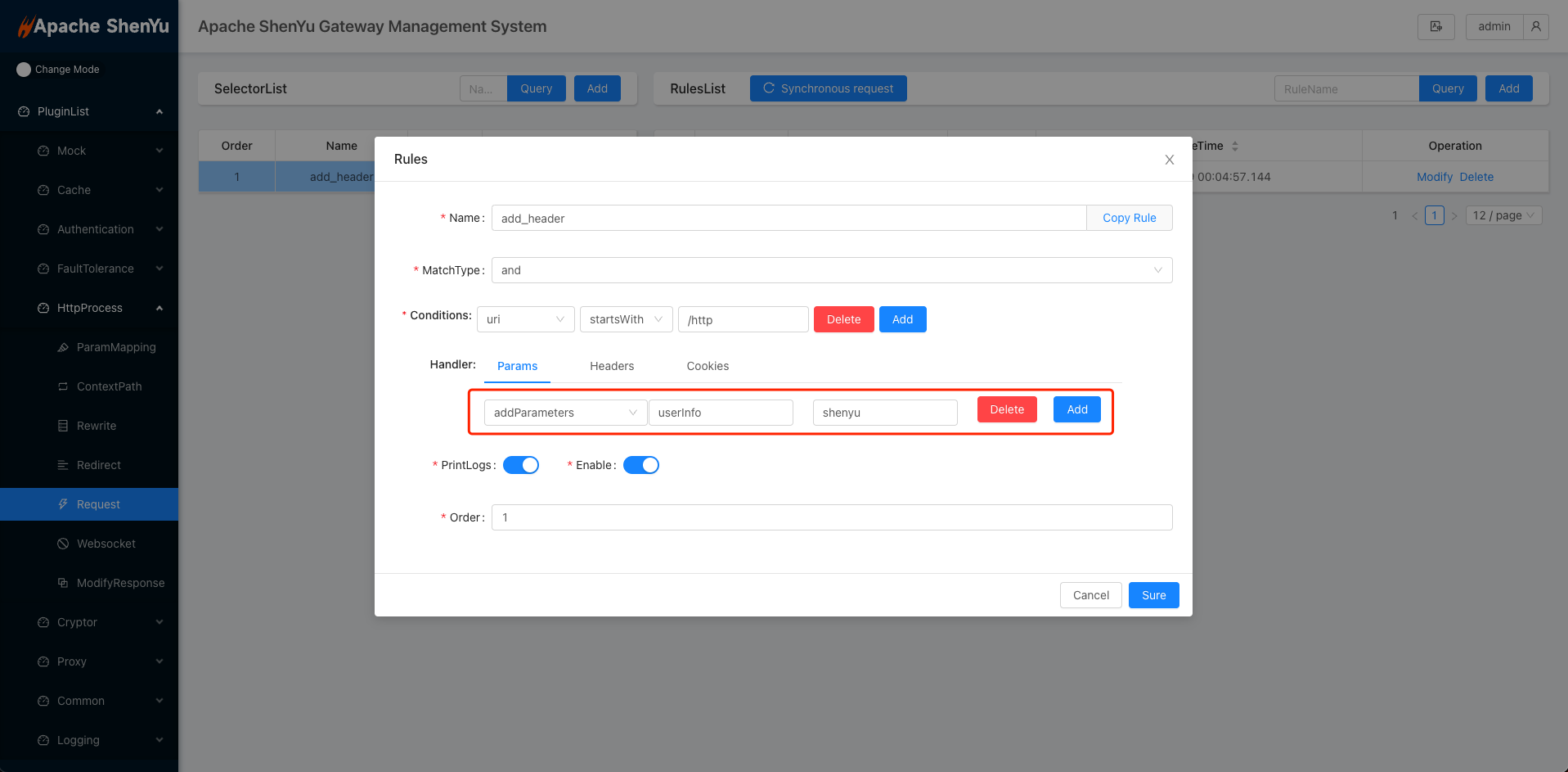 Http Process - Request Plugin - 《Apache Shenyu v2.7 Documentation》 - 书栈网 · BookStack