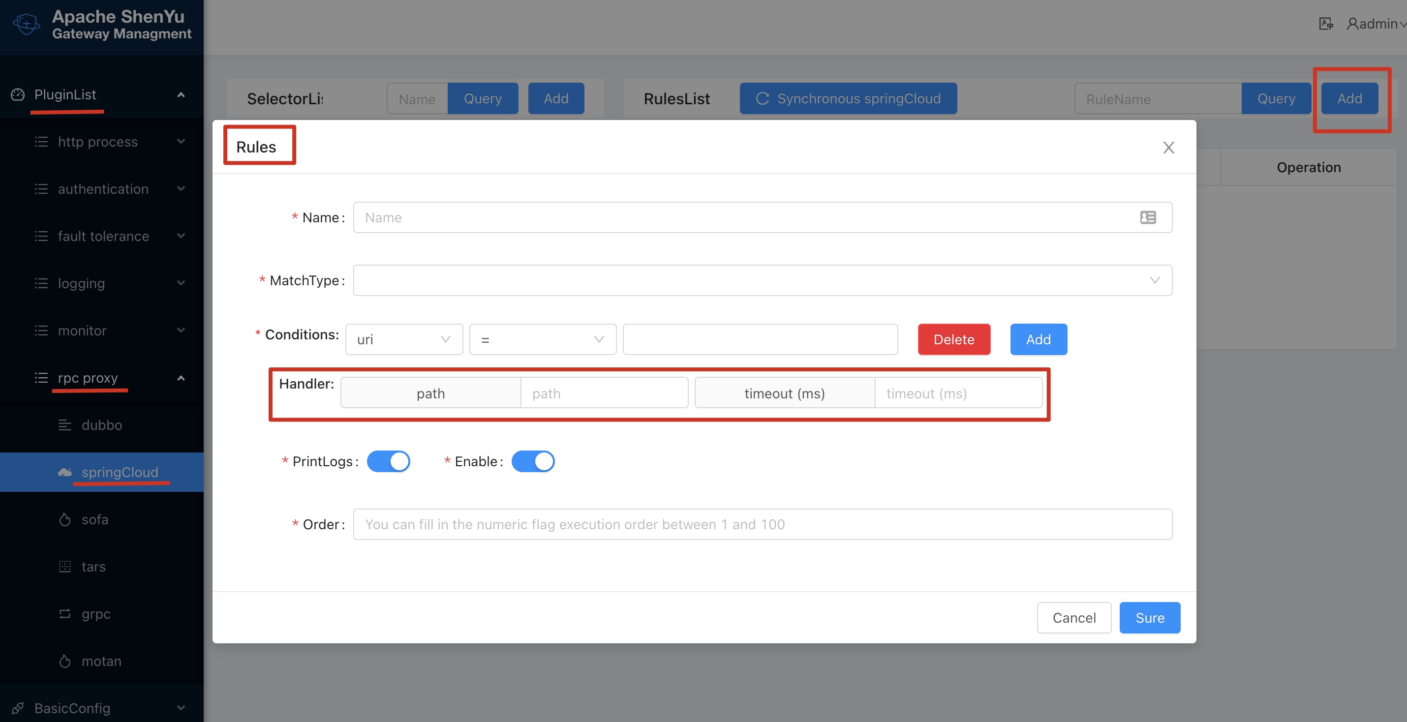 Admin Usage Plugin Config 《apache Shenyu V27 Documentation》 书栈网 · Bookstack