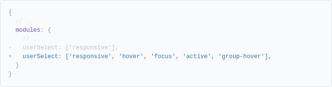 Interactivity - User Select - 《Tailwind CSS v0.7.4 Documentation》 - 书栈网 · BookStack