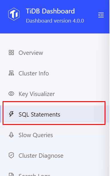 SQL 语句分析 - 列表页面 - 《TiDB v5.2 用户手册》 - 书栈网 · BookStack