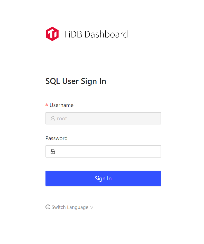TiDB Dashboard - 访问 - 《TiDB v6.0 中文文档》 - 书栈网 · BookStack